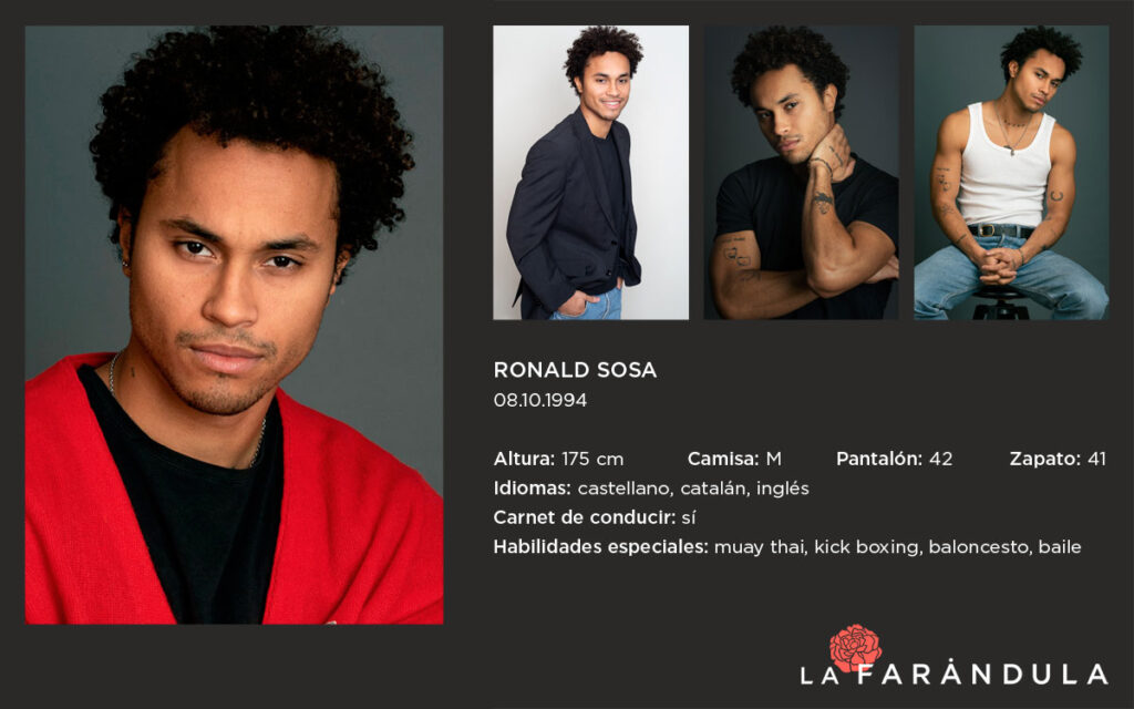 Ronald Sosa - La Farándula Actores | Agencia de actores