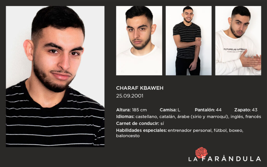 Charaf Kbaweh - La Farándula Actores | Agencia de actores